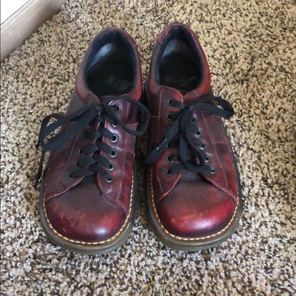 Shoes | Vintage Maroon Doc Martens | Poshmark